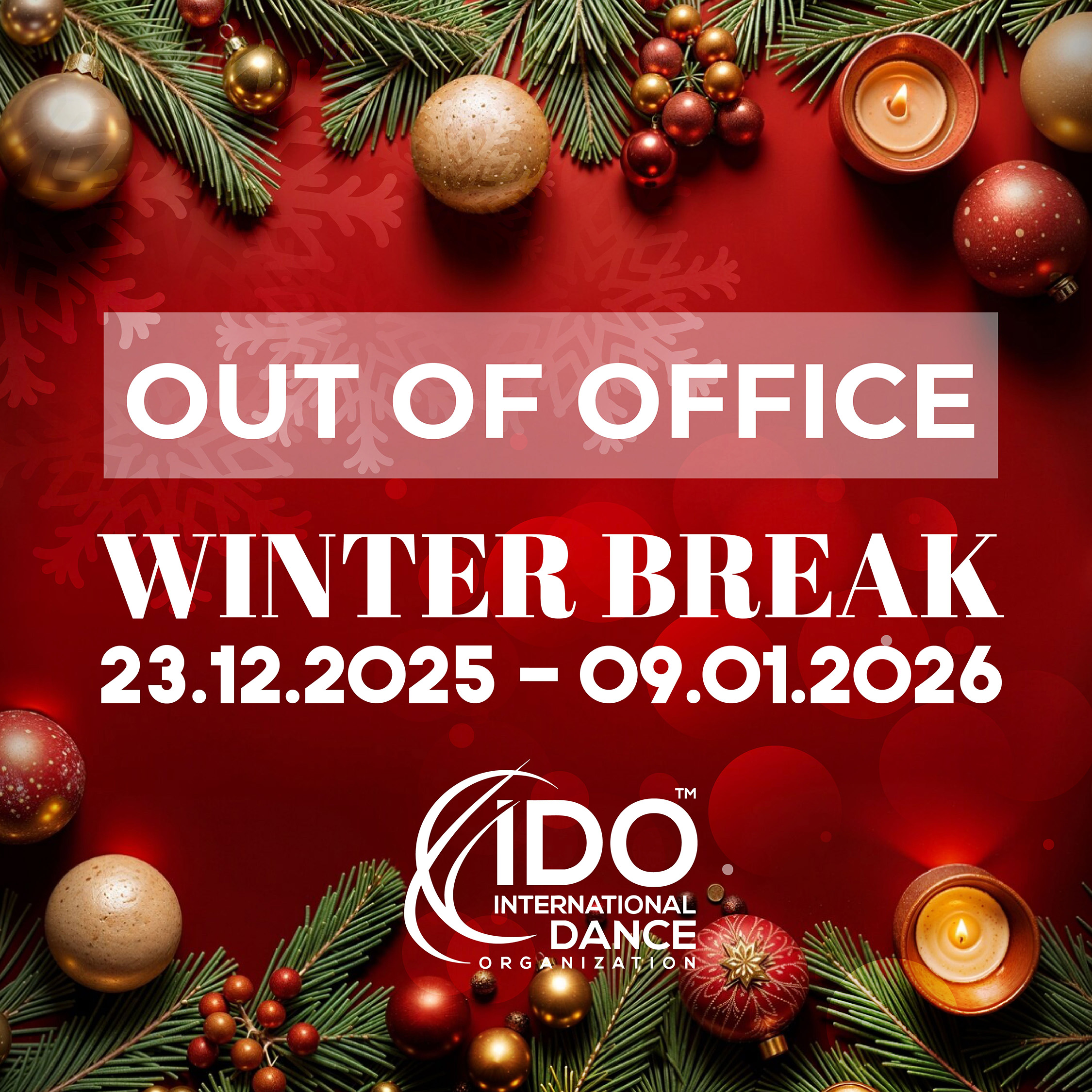 IDO Offices Closed for Winter Break - IDO
